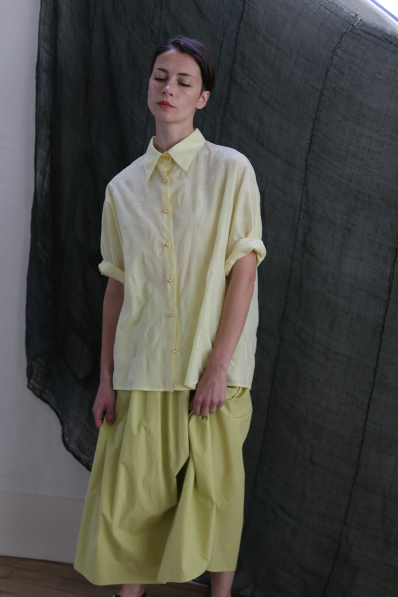 Work Shirt | Textured Lawn Citrine – Lan Jaenicke